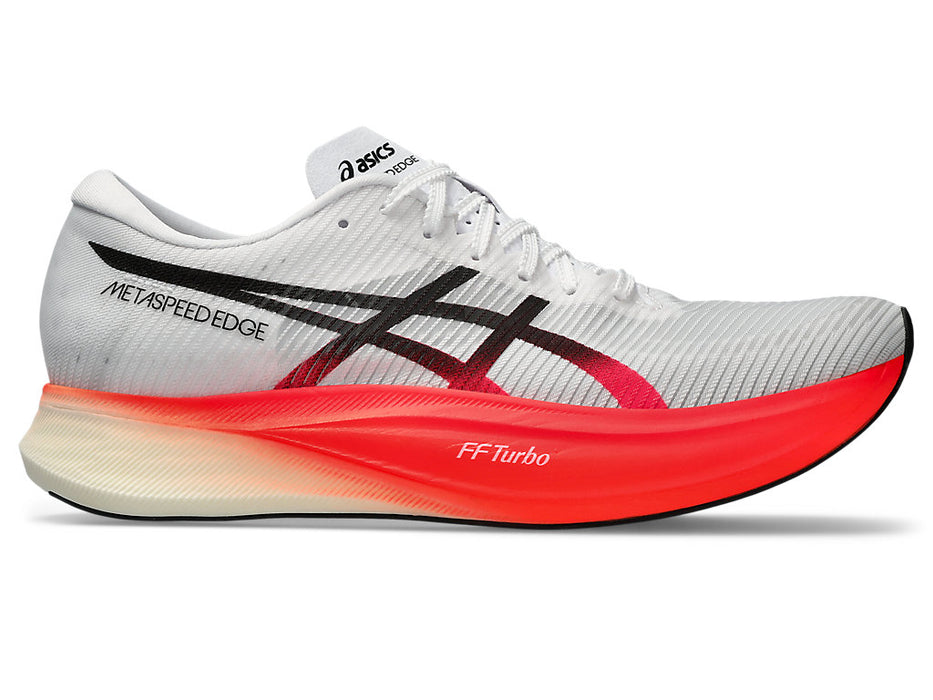 Men's Asics Metaspeed Edge+, White/Black, 9 D Medium — RELAY