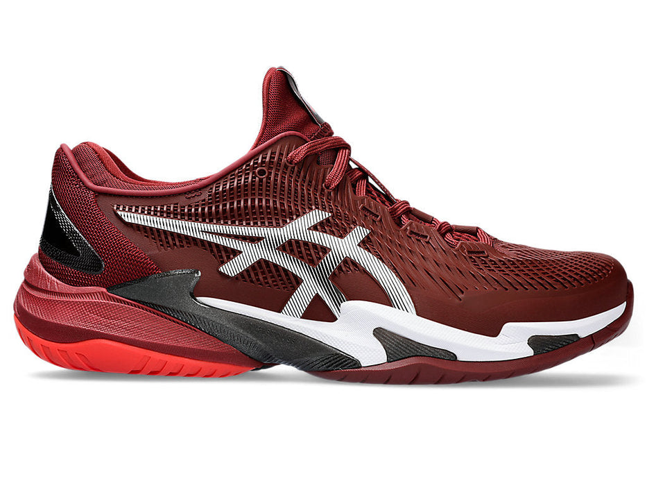 Men's Asics Court FlyteFoam 3, Antique Red/White, 12 D Medium — RELAY