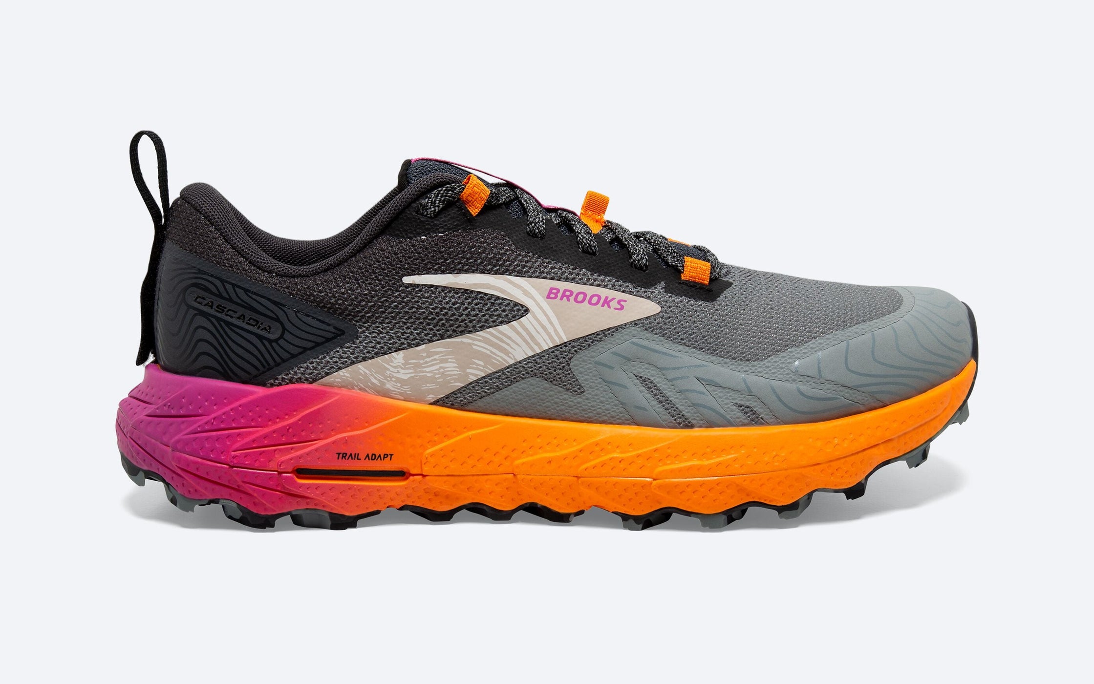 Women's Brooks Cascadia 17, Primer/Ebony/Oriole, 8 B Medium — RELAY