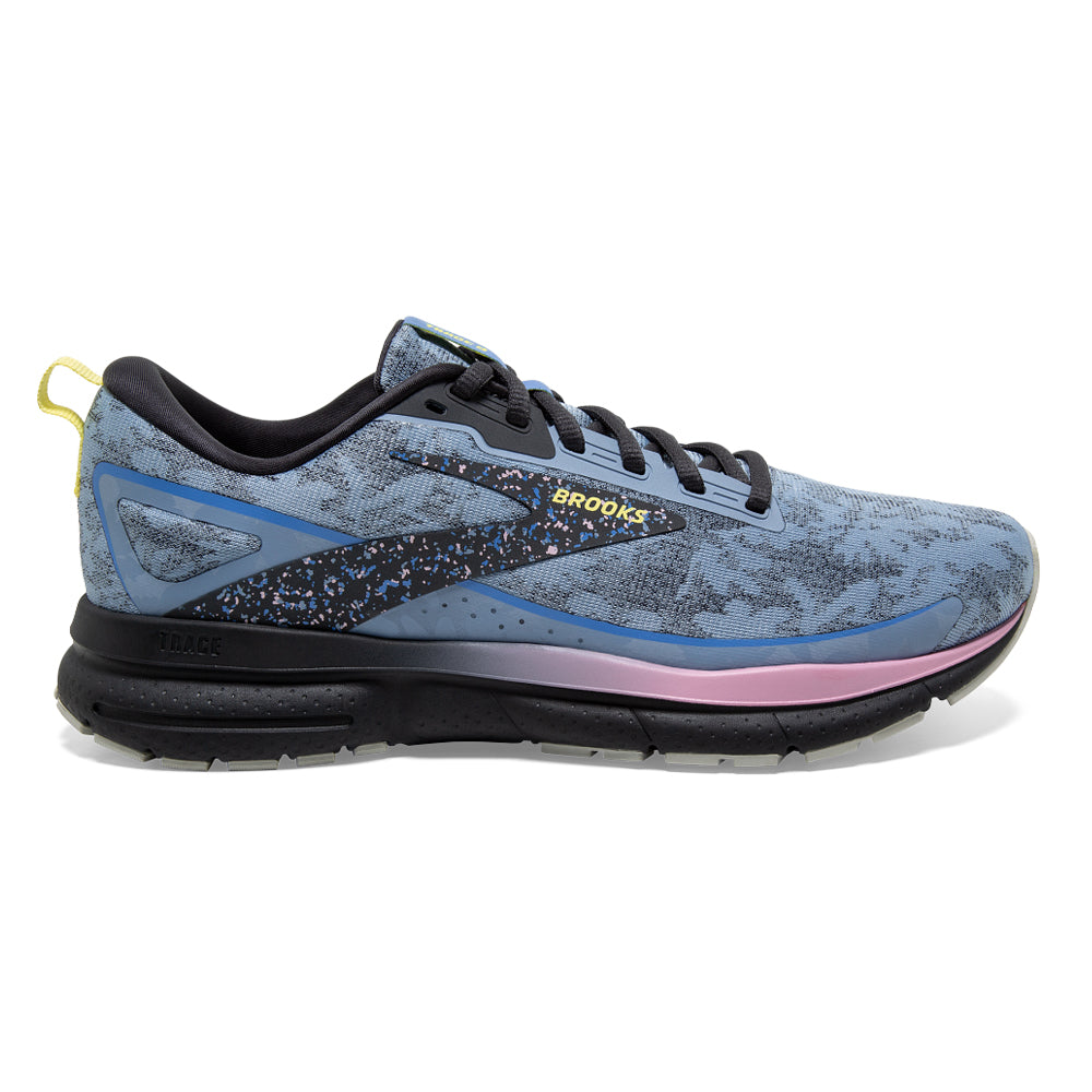 Women's Brooks Trace 3, Rainwashed/Ebony/Corsage, 9.5 B Medium