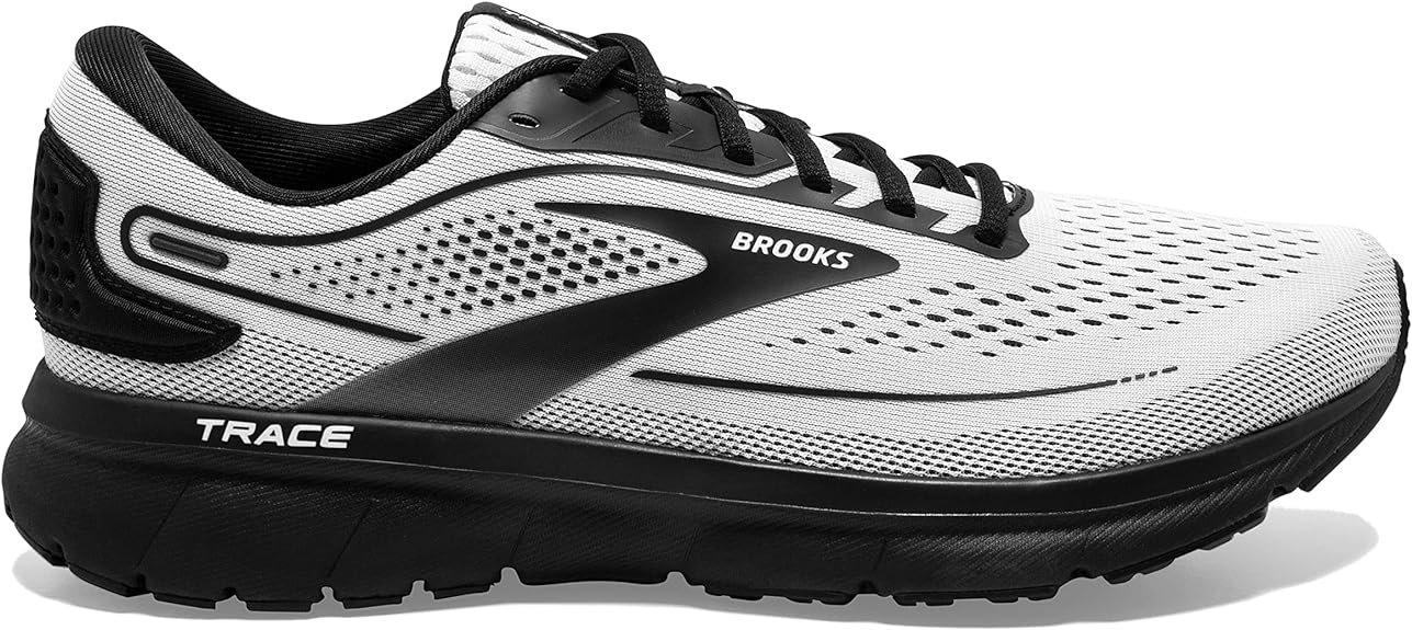 Men's Brooks Trace 2, White/Black, 12.5 D Medium — RELAY