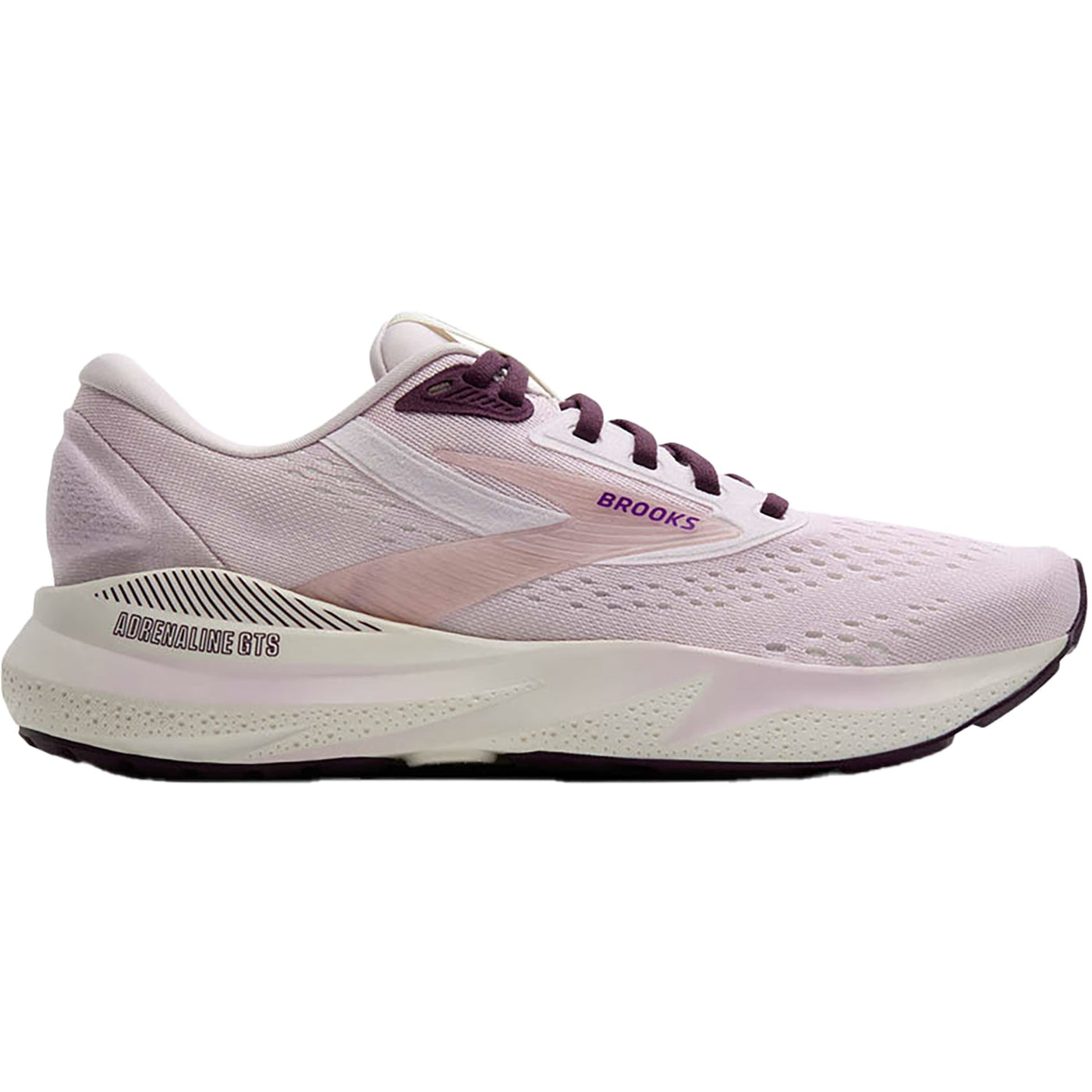 Women's Brooks Adrenaline GTS 24, Orchid/Coconut/Purple, 9 B Medium — RELAY