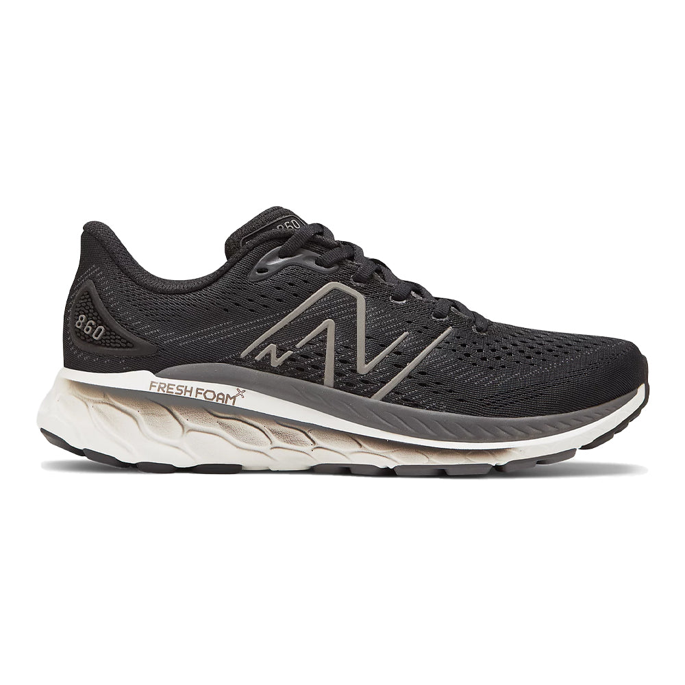Men's New Balance Fresh Foam X 860v13, Black, 8 D Medium