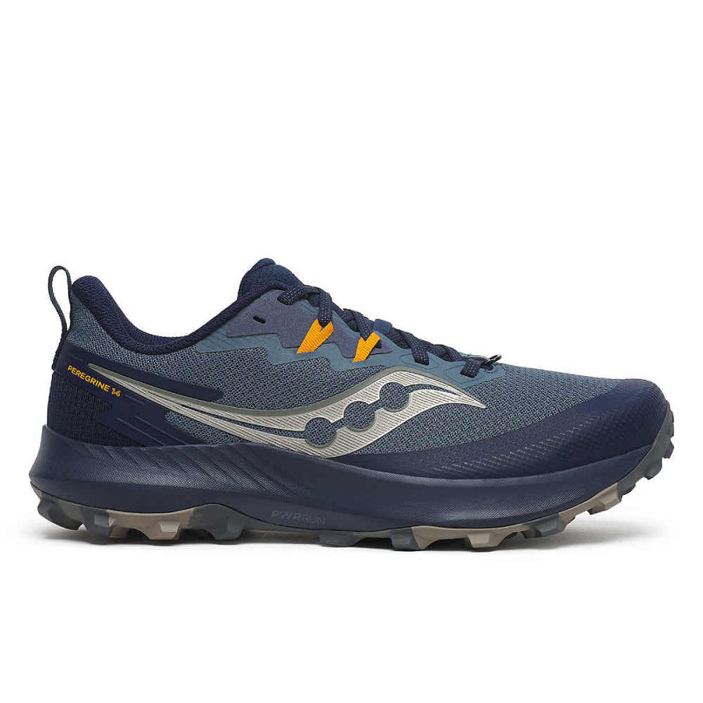 Men's Saucony Peregrine 14, Dusk/Navy, 9 D Medium — RELAY