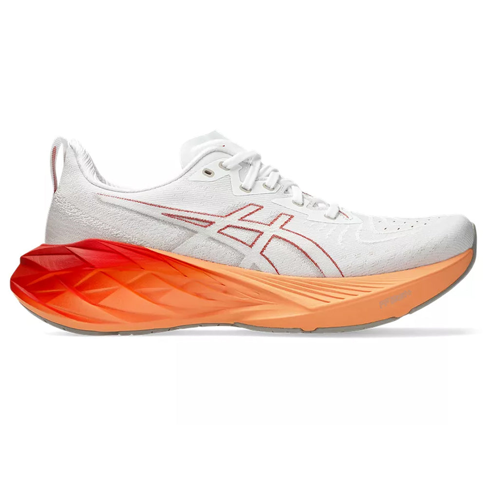 Men's Asics Novablast 4, White/Moonrock, 11.5 D Medium