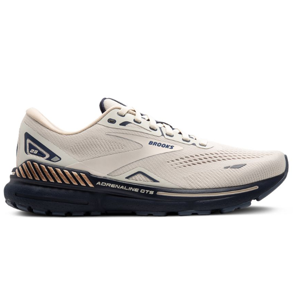 Men's Brooks Adrenaline GTS 23, Moonbeam/Iris/Indigo, 14 D Medium — RELAY