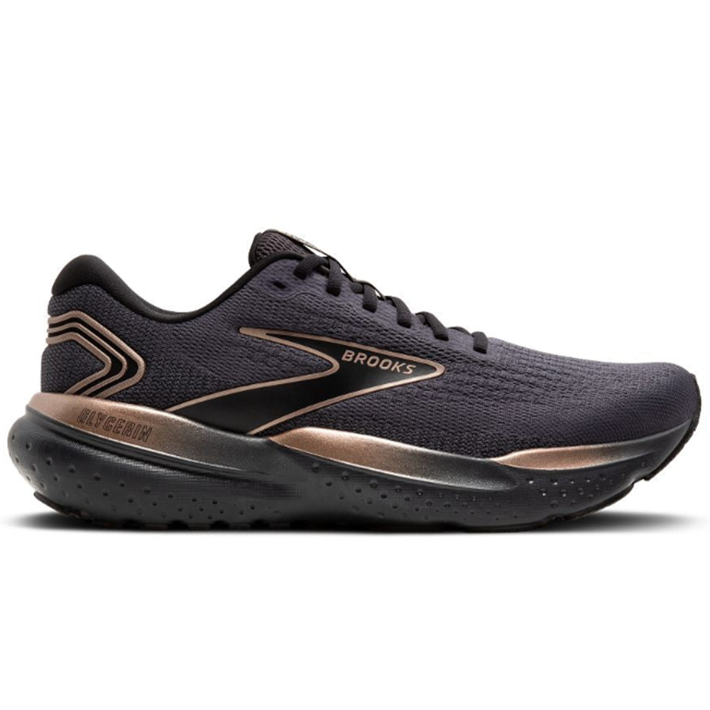 Men's Brooks Glycerin 21, Ebony/Black/Taupe, 7.5 D Medium — RELAY