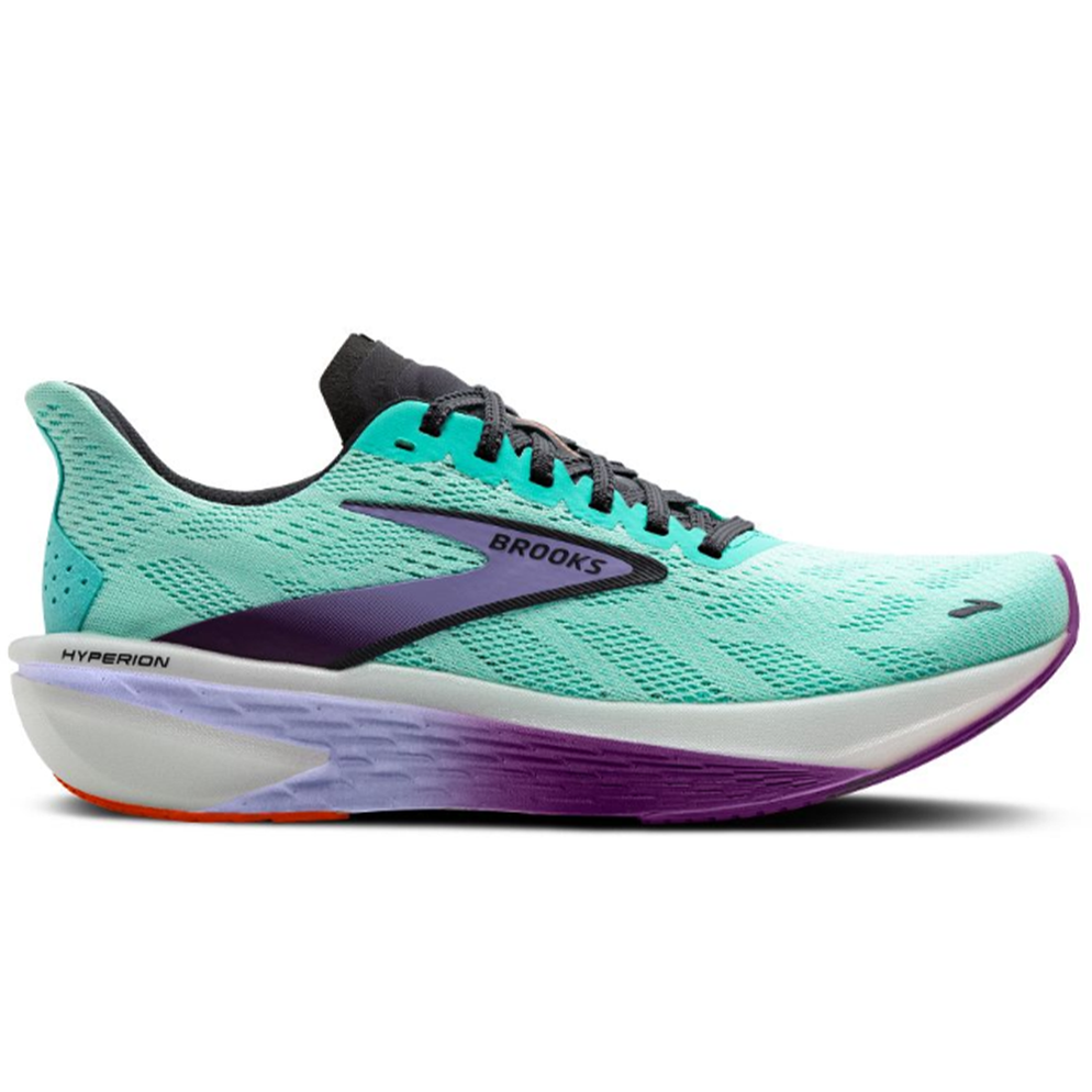 Women's Brooks Hyperion 2, Cockatoo/Purple/Lavender, 11 B Medium — RELAY