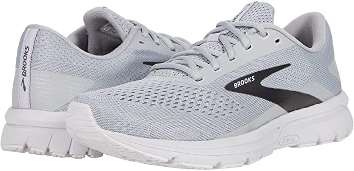 Women's Brooks Signal 3, Grey/Lavender Blue/Metallic Black, 9.5 B Medi ...