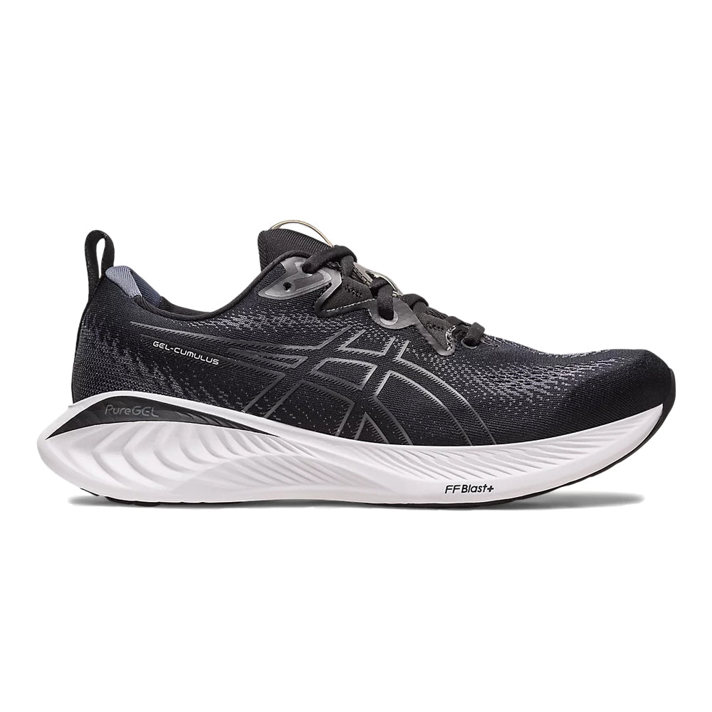 Men's Asics Gel-Cumulus 25, Black/Carrier Grey, 10 D Medium — RELAY