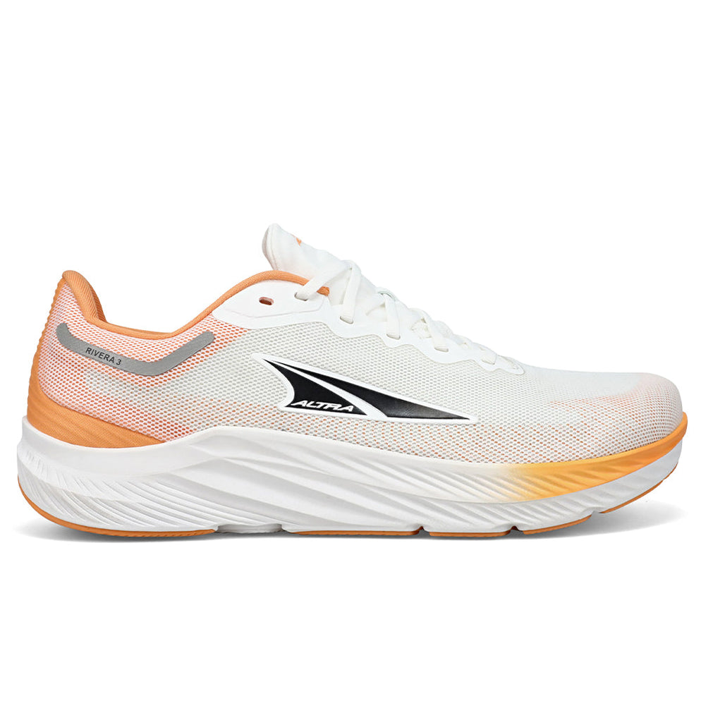 Men's Altra Rivera 3, White/Orange, 10 D Medium — RELAY