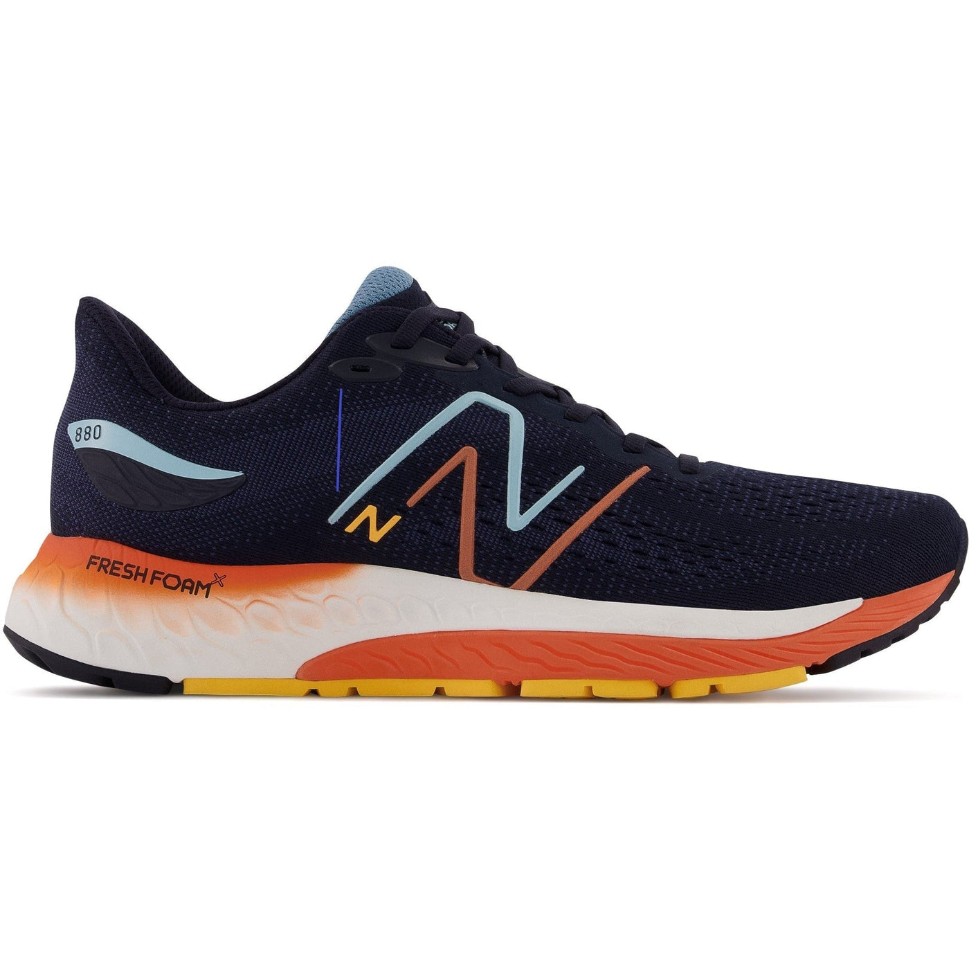 Men's New Balance Fresh Foam X 880v12, Eclipse/Vibrant Apricot, 8.5 D ...